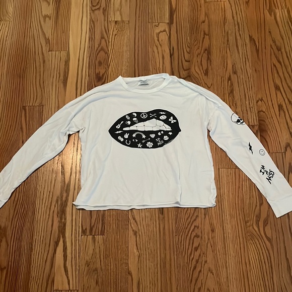 Lauren Moshi | Tops | Lauren Moshi Lips Long Sleeve | Poshmark